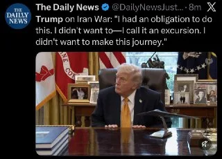 Trump über seinen Iran-Angriff: „Ich war verpflichtet, es zu tun ...